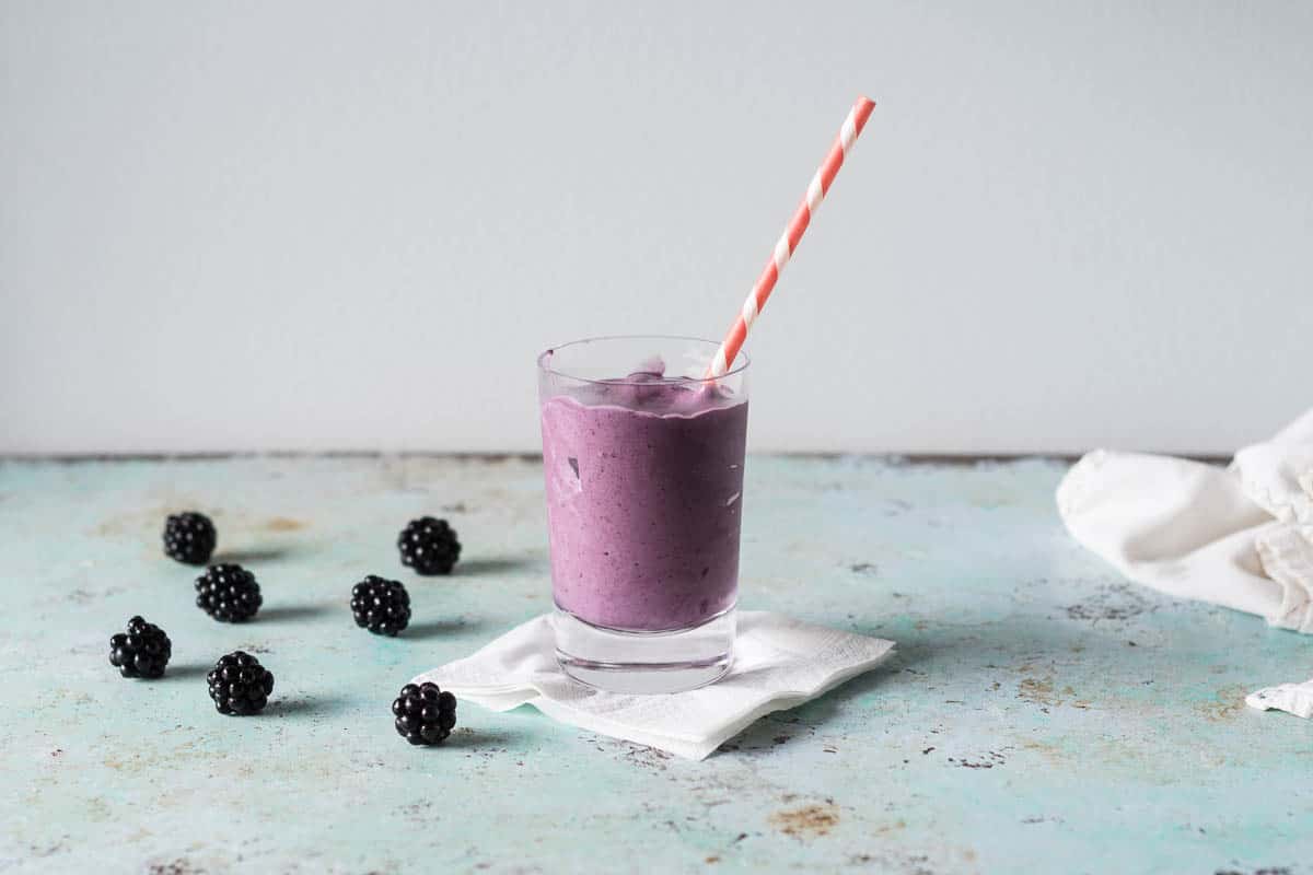 Blackberry Milkshakes, perfectly simple - Blossom to Stem