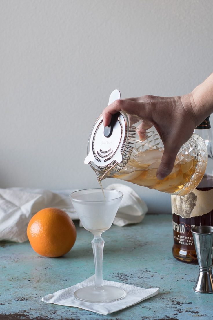 The Revolver, a coffee-kissed bourbon cocktail - Blossom to Stem