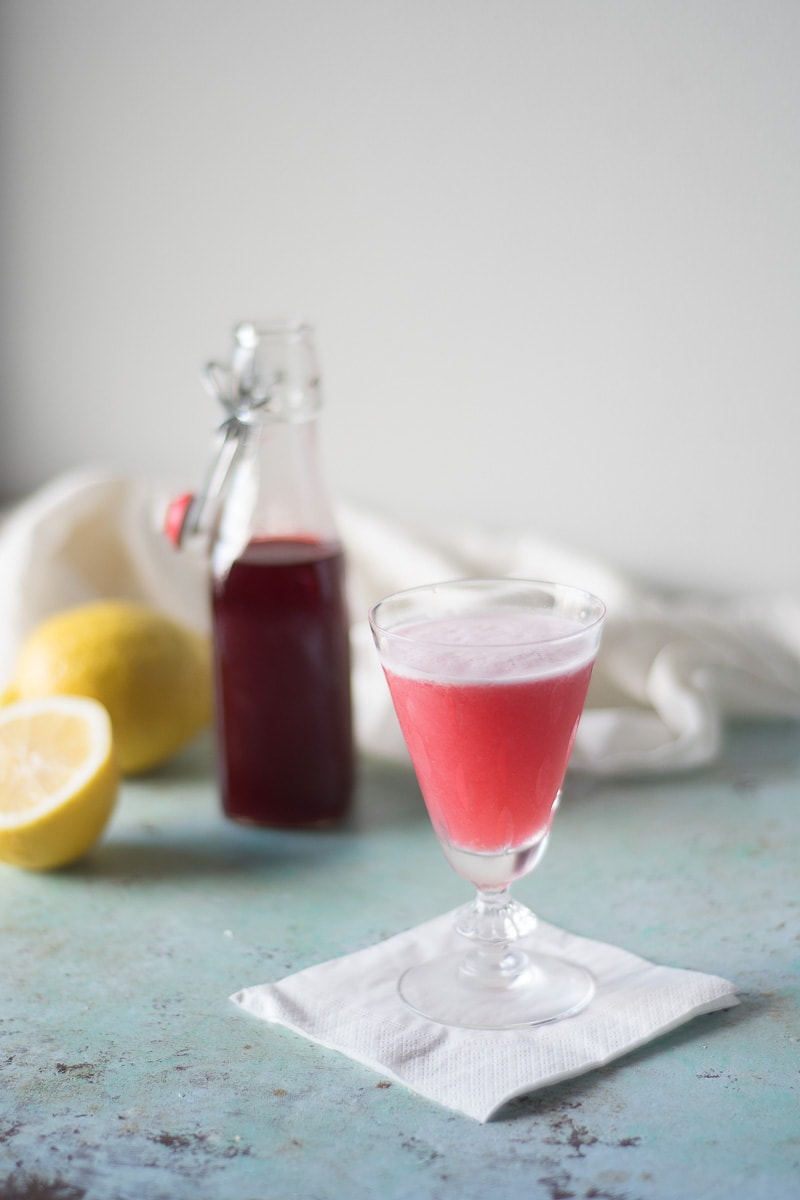 The Clover Club, a cocktail with gin + lemon + raspberry - Blossom to Stem