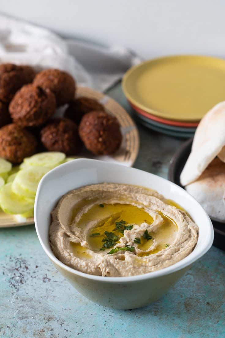 Easy Hummus, chickpea and tahini magic - Blossom to Stem