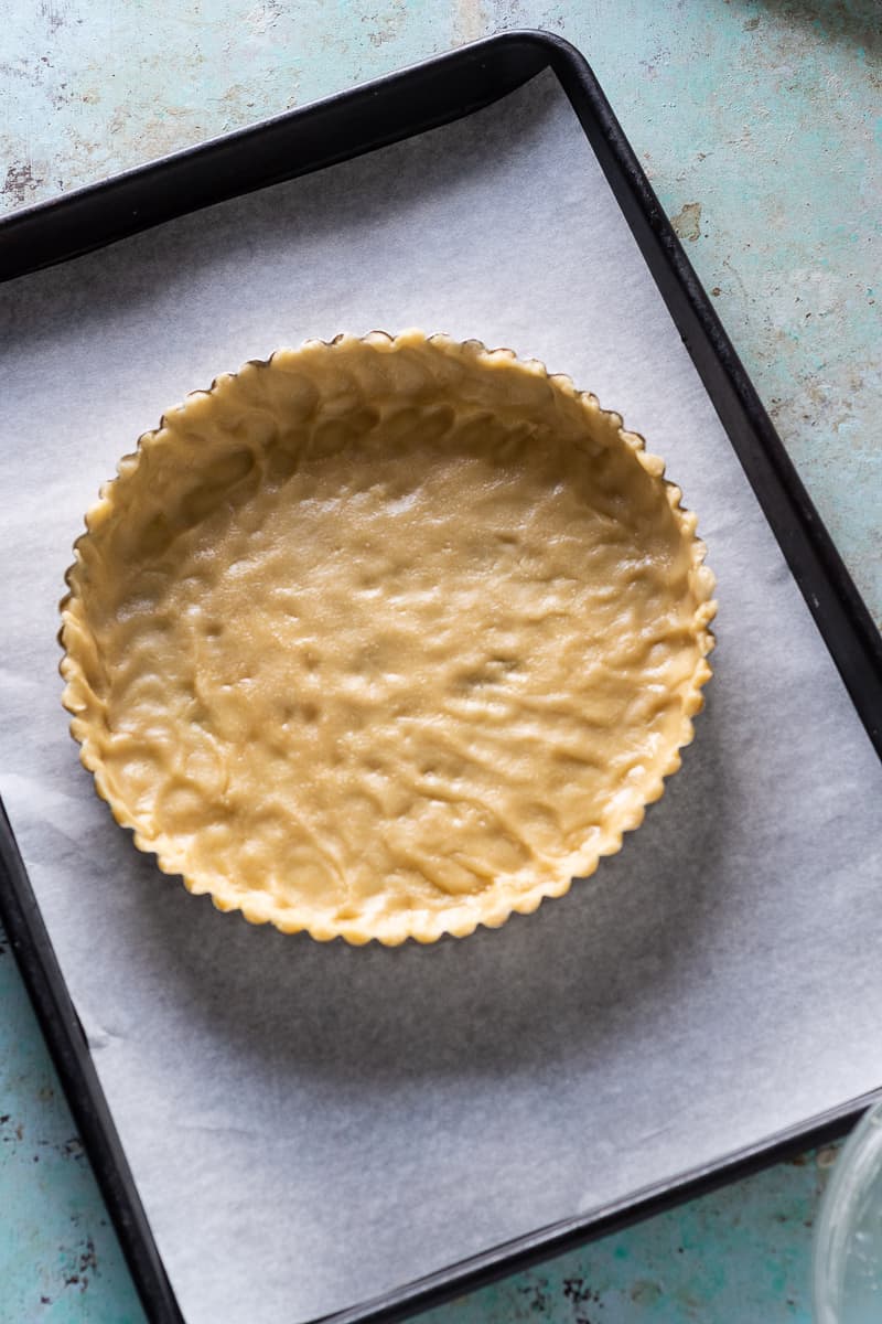 Easy Shortbread Tart Crust, crisp and buttery - Blossom to Stem