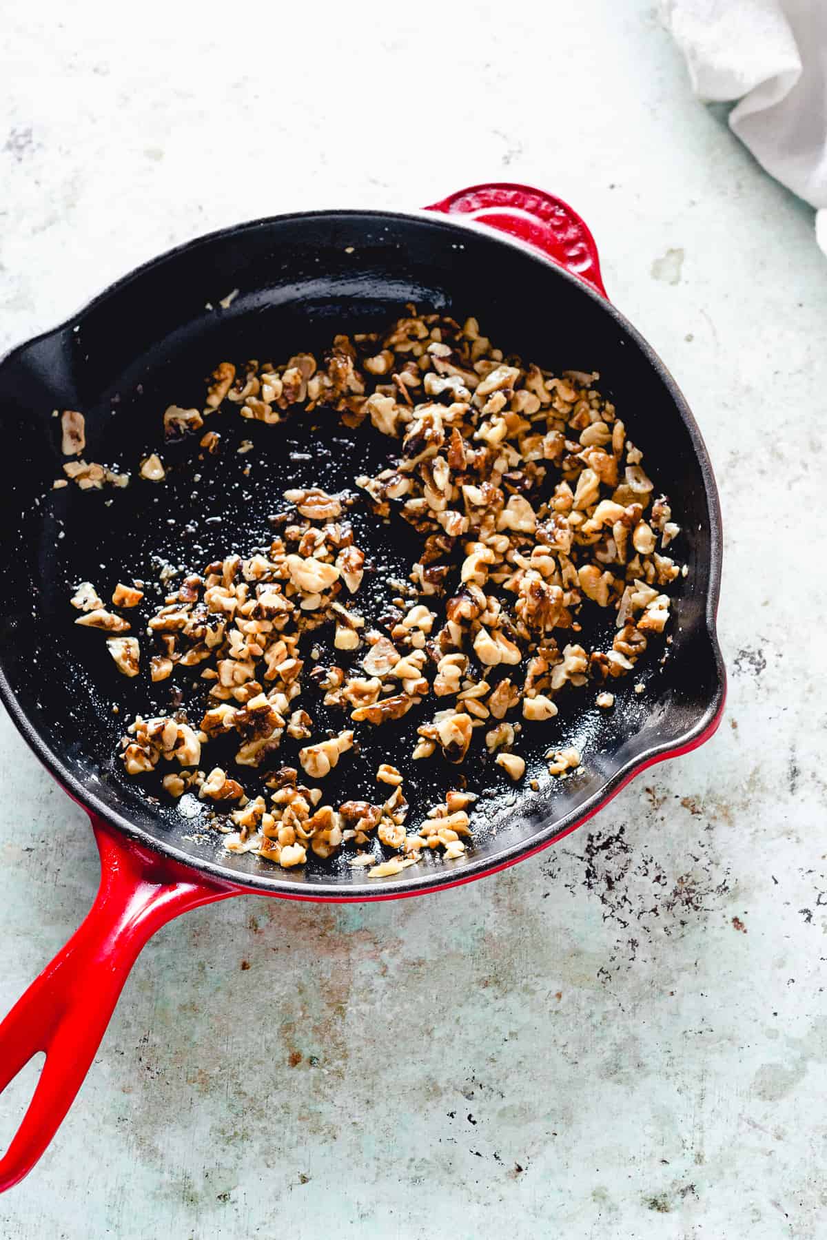 Ricotta Pasta with walnuts, garlic, and black pepper - Blossom to Stem